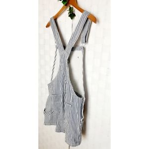 Indigo Rein | Shorts | Indigo Rein Stripe Shortalls In Medium Bluewhite ...